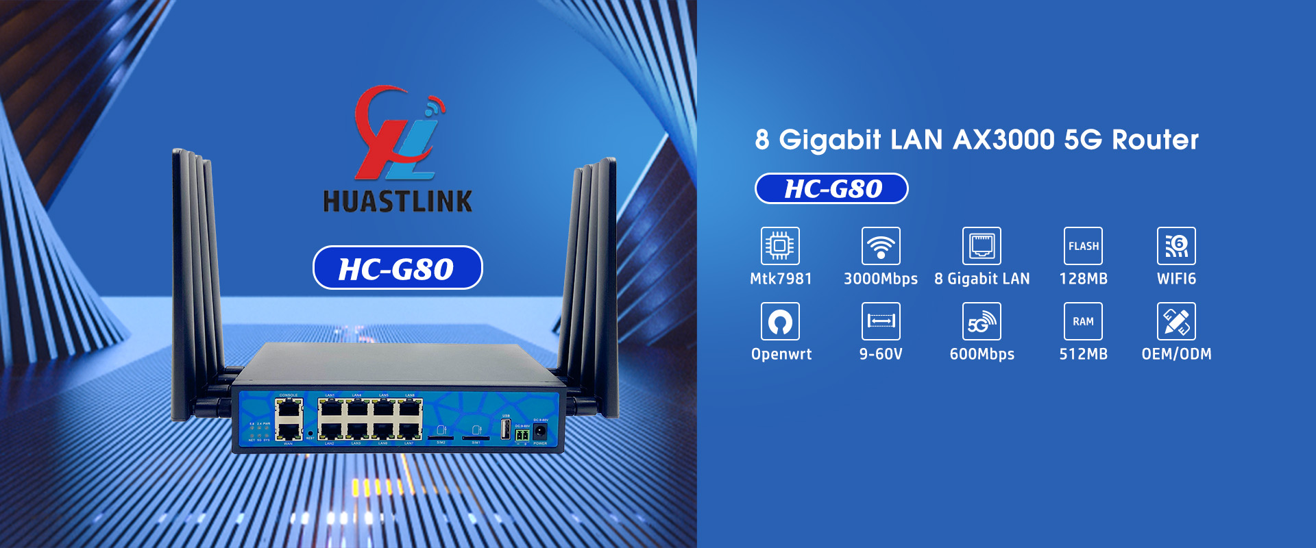5G+Wi-Fi 6 blessing, Huastlink HC-G80 creates a super hard-core 5G ...